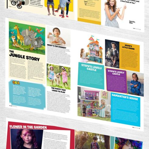 Kids Magazine Template | Master Bundles