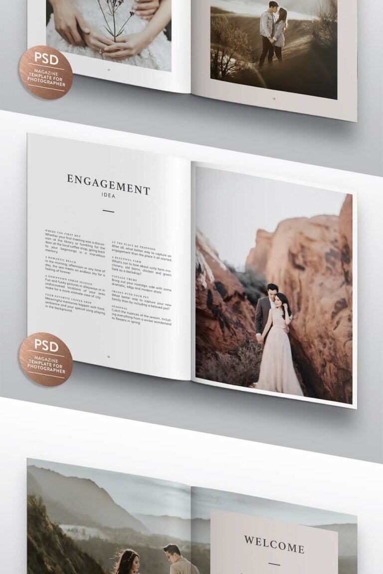 Wedding Magazine Template – MasterBundles