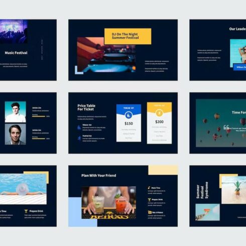 Anabaz - Summer Party Powerpoint | Master Bundles