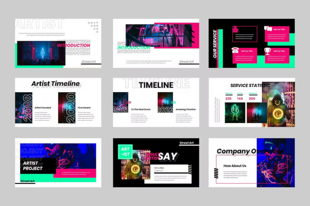 Artist Powerpoint Presentation – MasterBundles