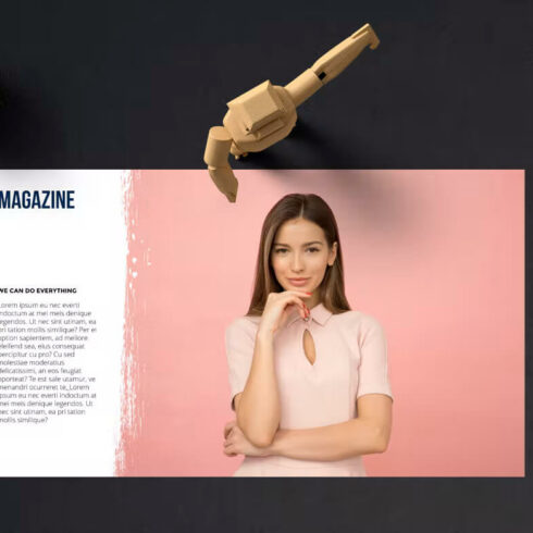 Magazine Style Powerpoint Template | Master Bundles