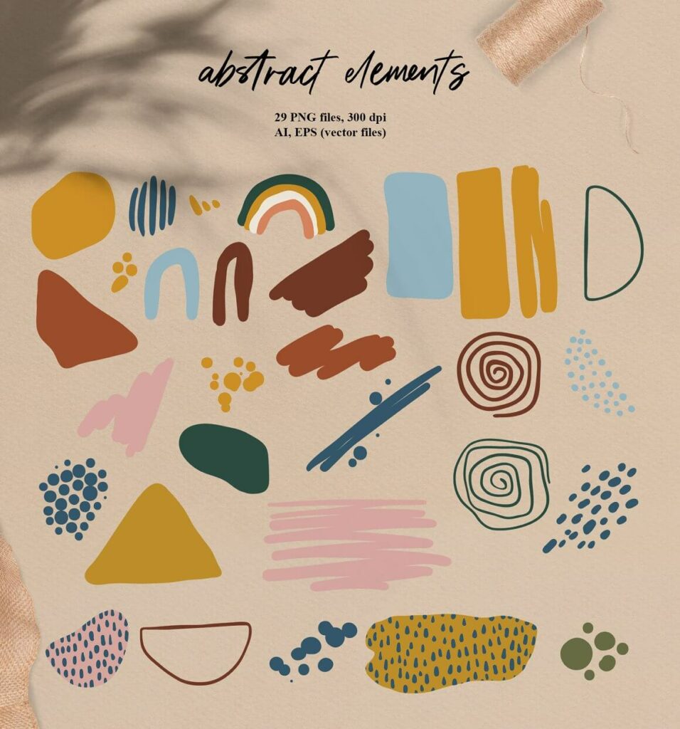 Mother & Baby Vector Abstract – MasterBundles