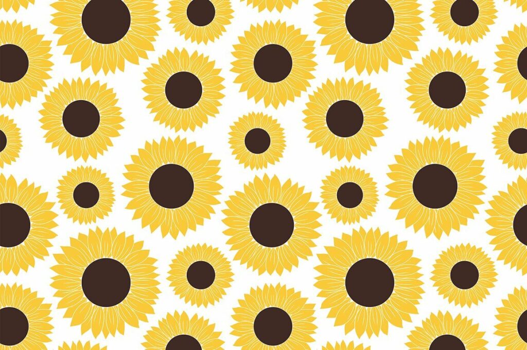 Sunflower Pattern Graphics – MasterBundles