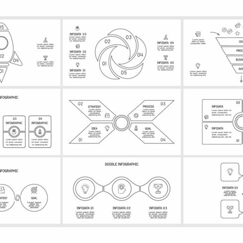 Doodle Animated Infographics | Master Bundles