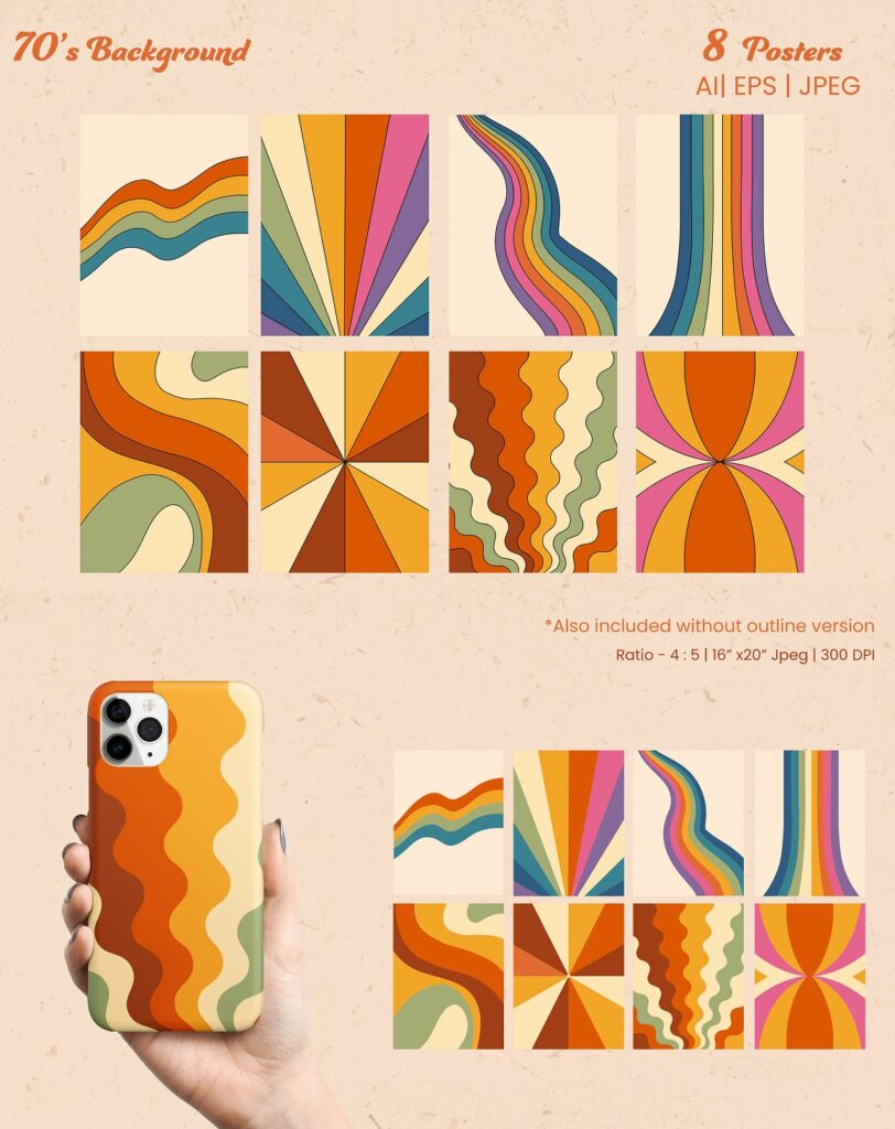 Retro Revival 70s Graphic Collection – MasterBundles