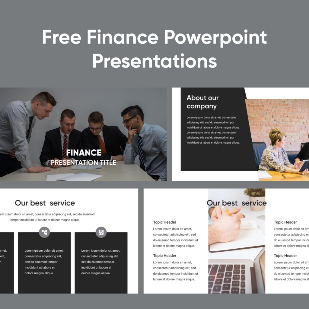 Free Finance Powerpoint Presentations 5 Slides – MasterBundles