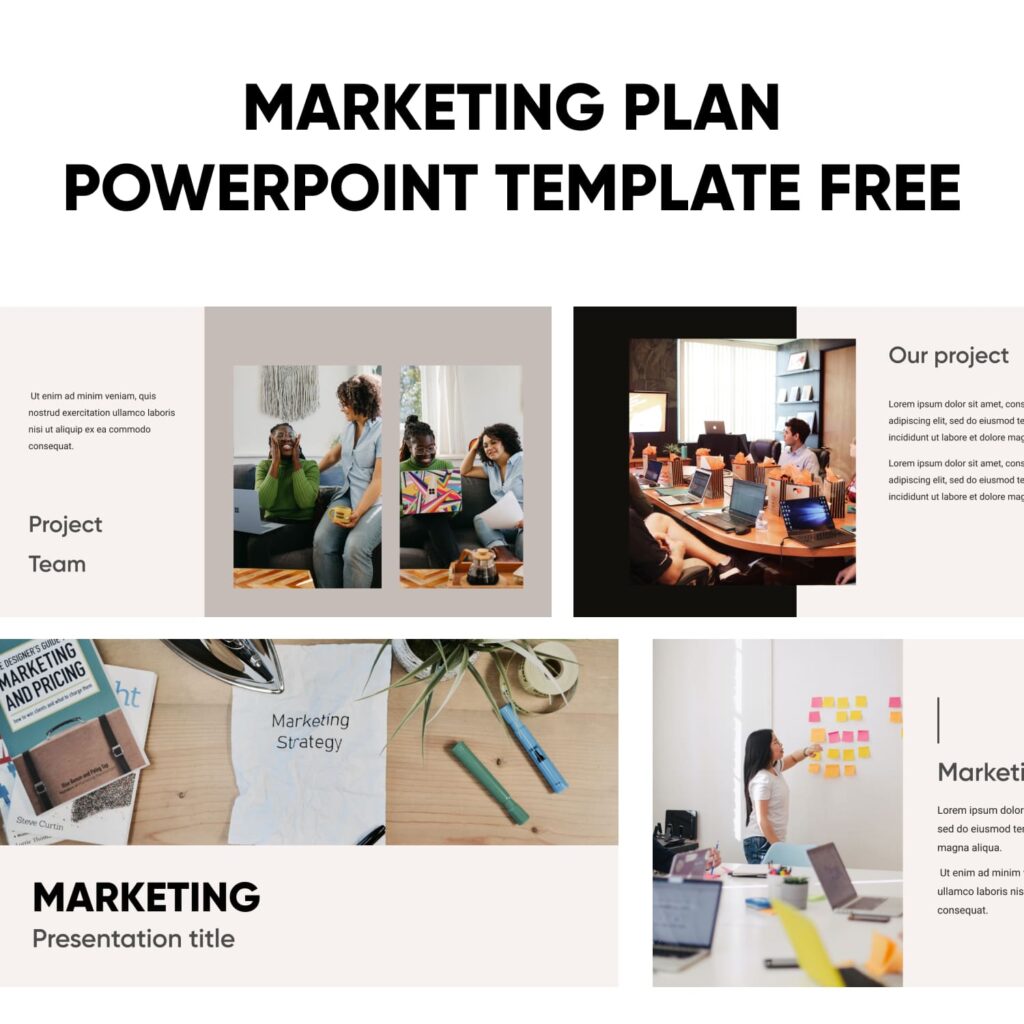 Marketing Plan Powerpoint Template Free Download – MasterBundles