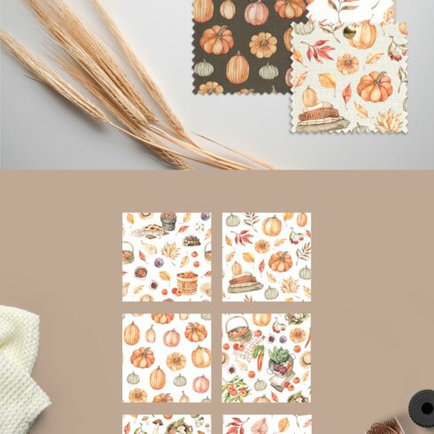 Watercolor Autumn Harvest | Master Bundles