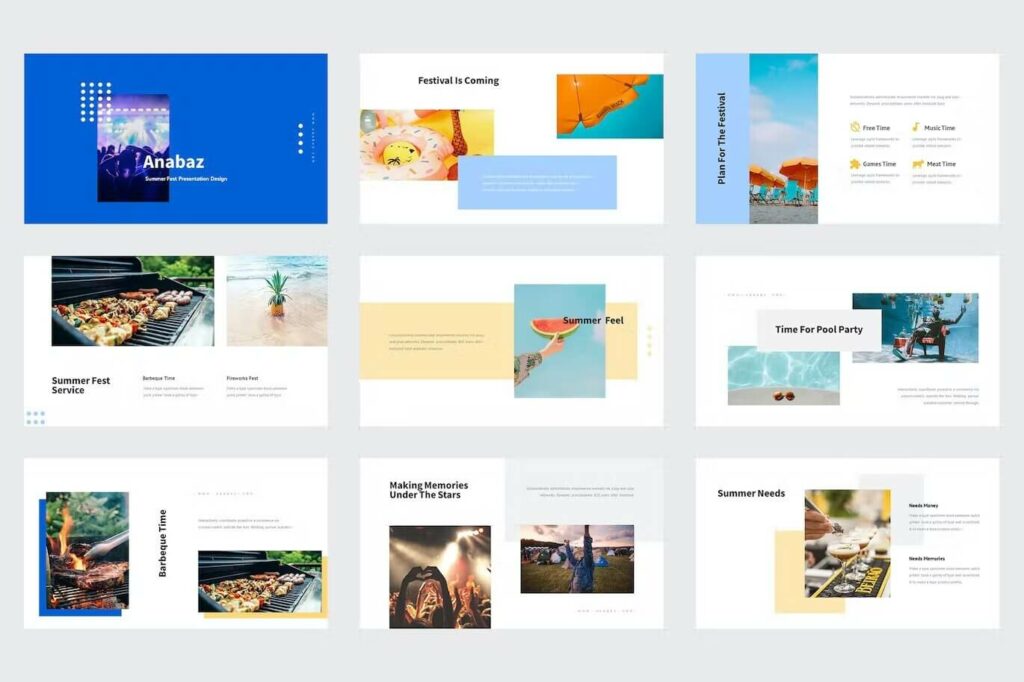 Anabaz - Summer Party Powerpoint – MasterBundles
