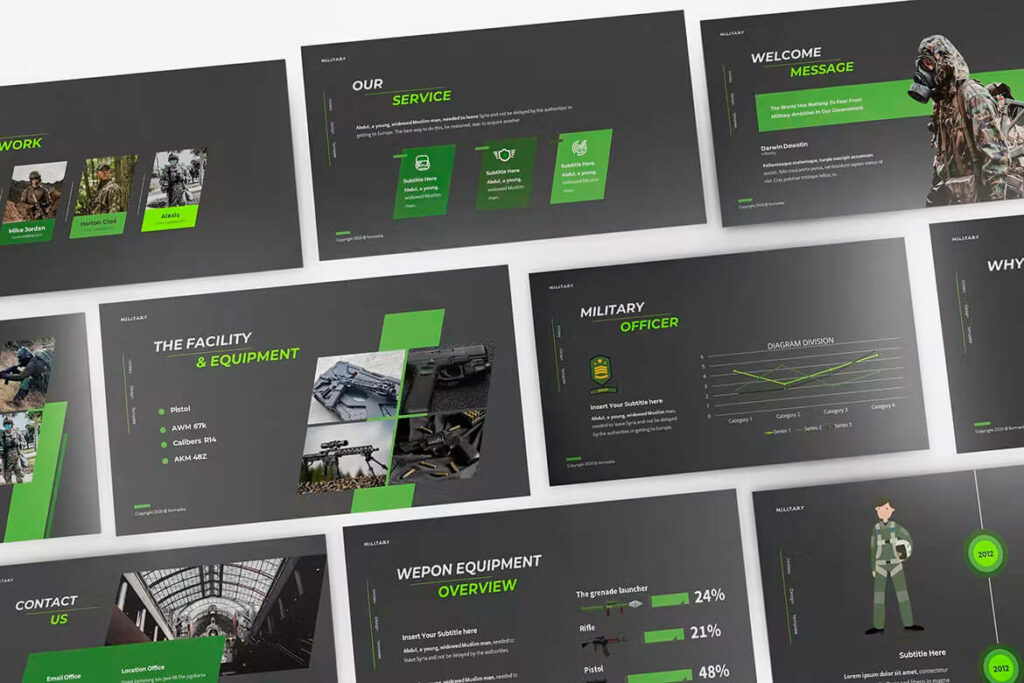 Dean Jaka Military Powerpoint Template – MasterBundles