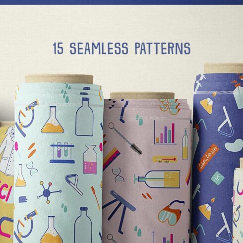 Science Vector Clipart & Seamless Patterns | Master Bundles