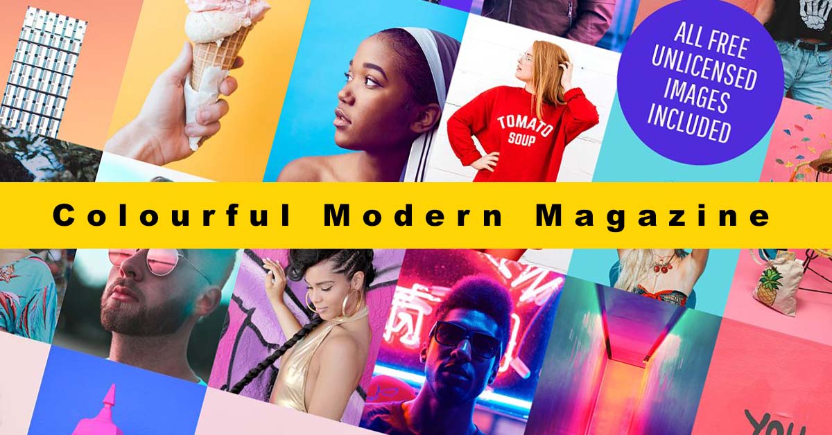 Colourful Modern Magazine – MasterBundles
