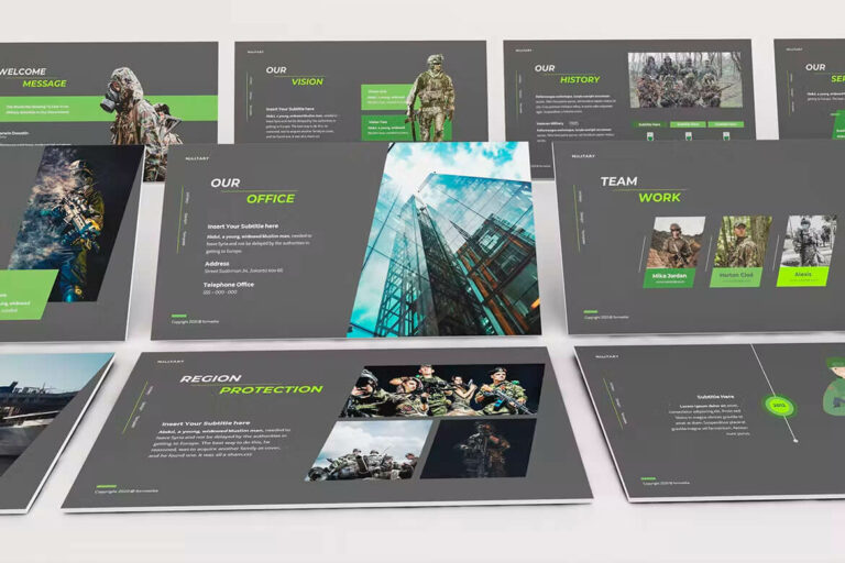 Dean Jaka Military Powerpoint Template – MasterBundles