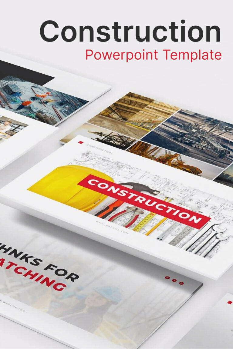 Construction Powerpoint Template 30 Slides – MasterBundles