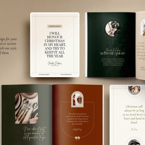 Holiday Gift Guide CANVA, InDesign | MasterBundles