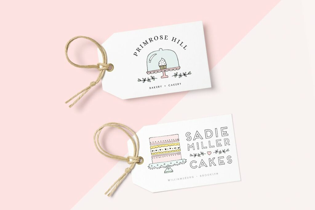 Hand Drawn Baking Logos EPS PSD – MasterBundles