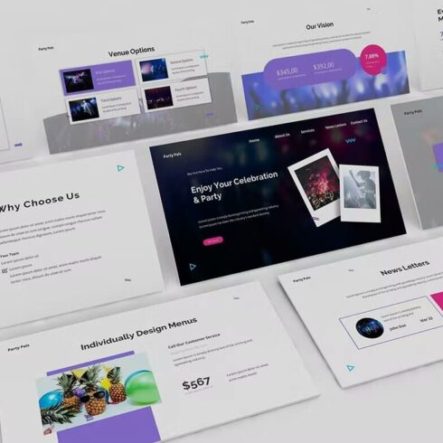 Party Planner Powerpoint Template | Master Bundles