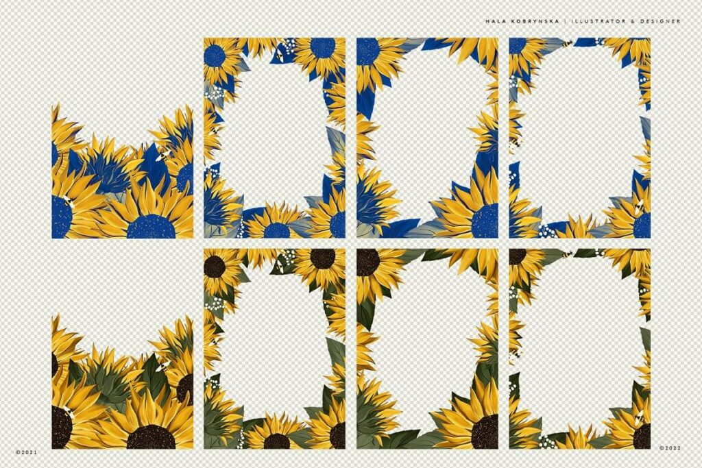 Sunflowers Patterns & Map of Ukraine – MasterBundles