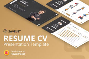 Savelet – CV Resume PPT Presentation Template | Master Bundles
