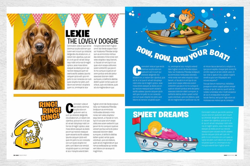 Kids Magazine Template – MasterBundles