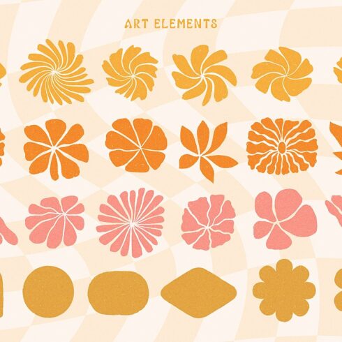 Retro Groovy Vibes Collection | MasterBundles