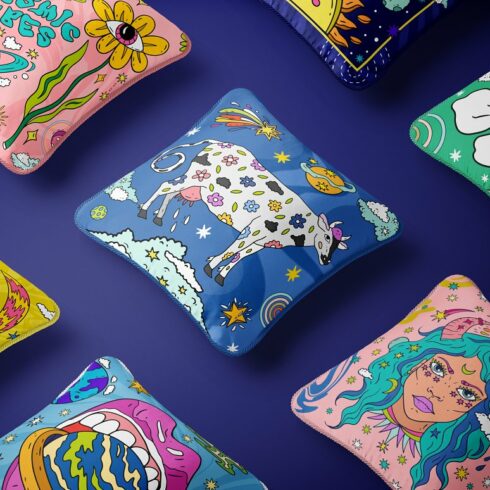 RETRO Cosmic - Bundle AI PNG | Master Bundles