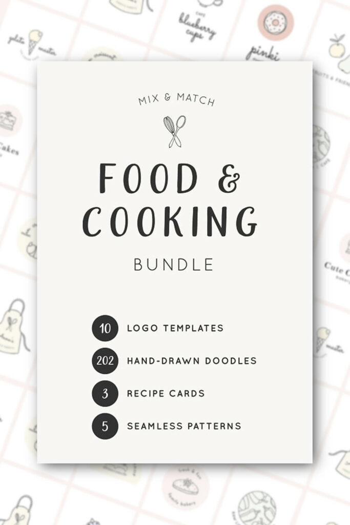 Food & Cooking BUNDLE: Illustrations, Logos, Patterns – MasterBundles