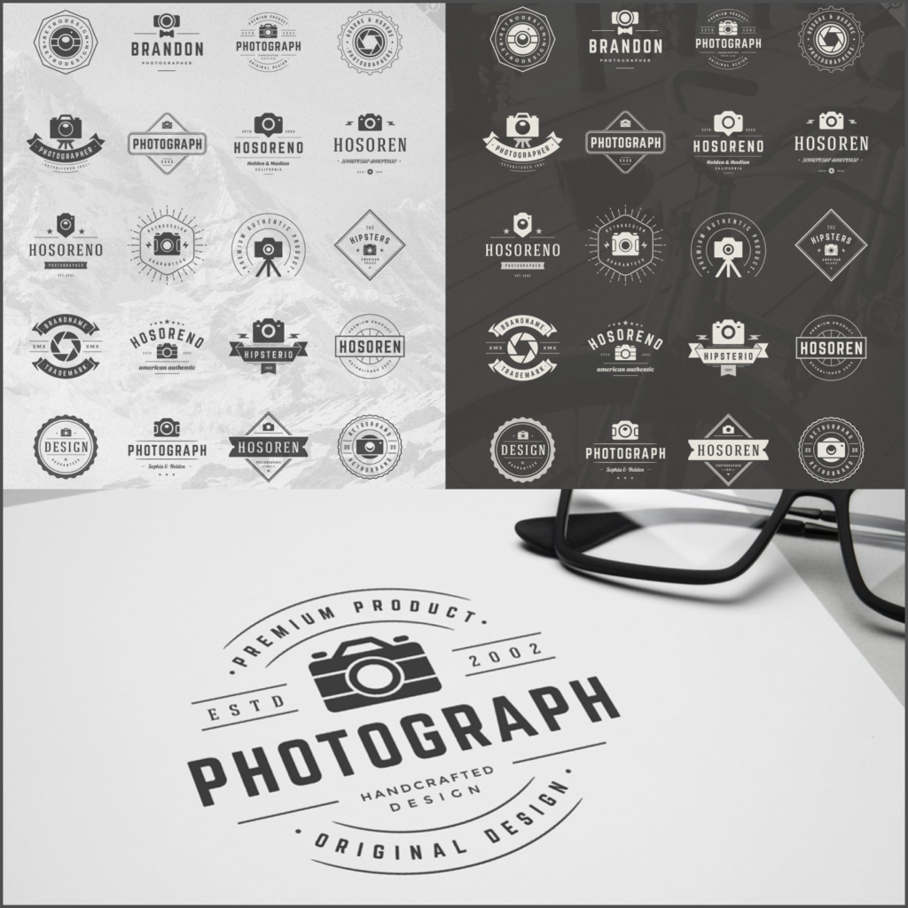 20 Photography Logos And Badges – MasterBundles