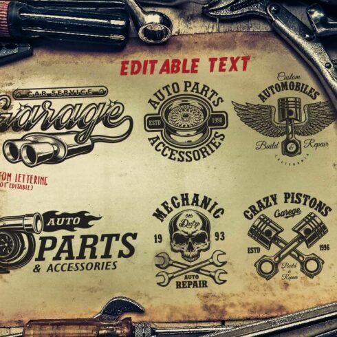 Car Service Logos & Elements | Master Bundles