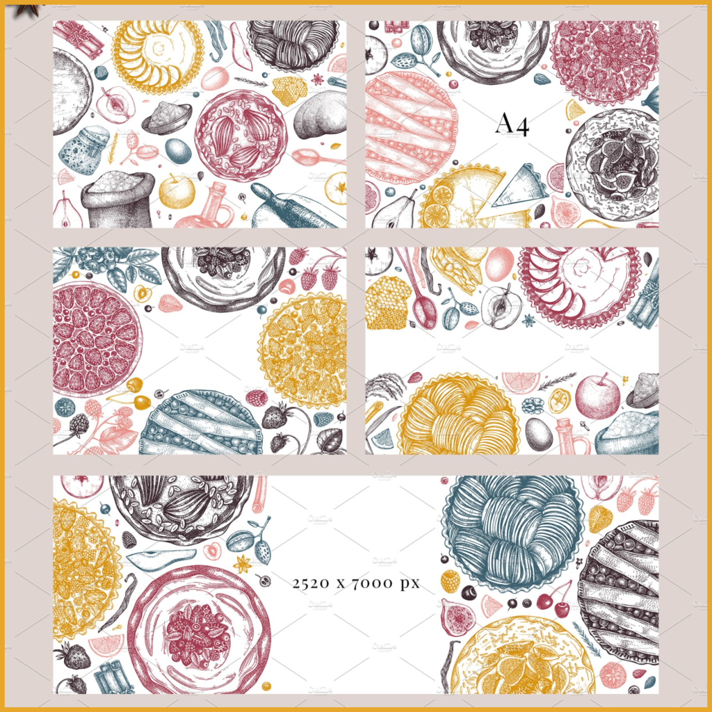 Cake Ingredients Fall Foods Design – MasterBundles
