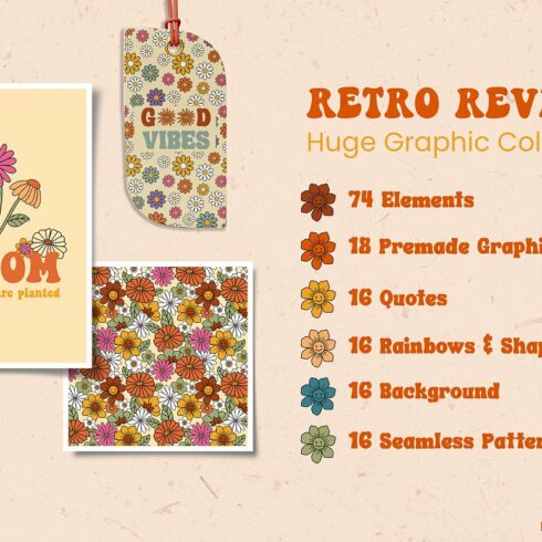 Retro Revival 70s Graphic Collection | Master Bundles