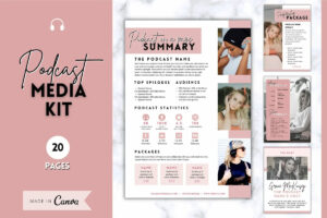 20 Page Podcast Media Kit Template – MasterBundles