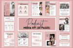 20 Page Podcast Media Kit Template – MasterBundles