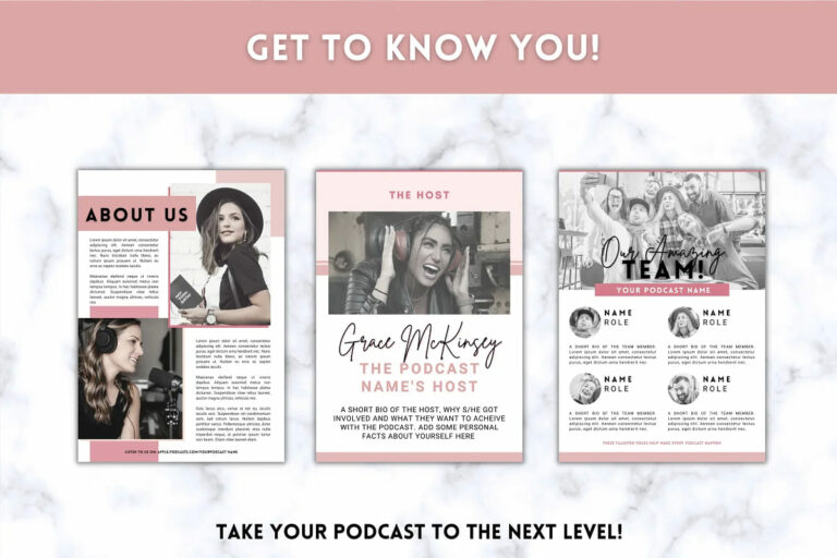 20 Page Podcast Media Kit Template – MasterBundles