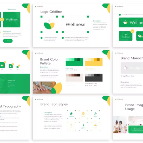 Wellness - Brandbook Powerpoint Template | Master Bundles