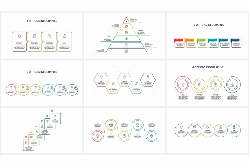 50 Line Animated Infographics – MasterBundles