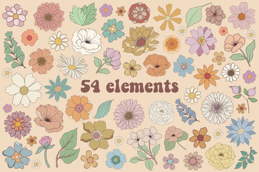 Groovy Garden - Retro Collection – MasterBundles