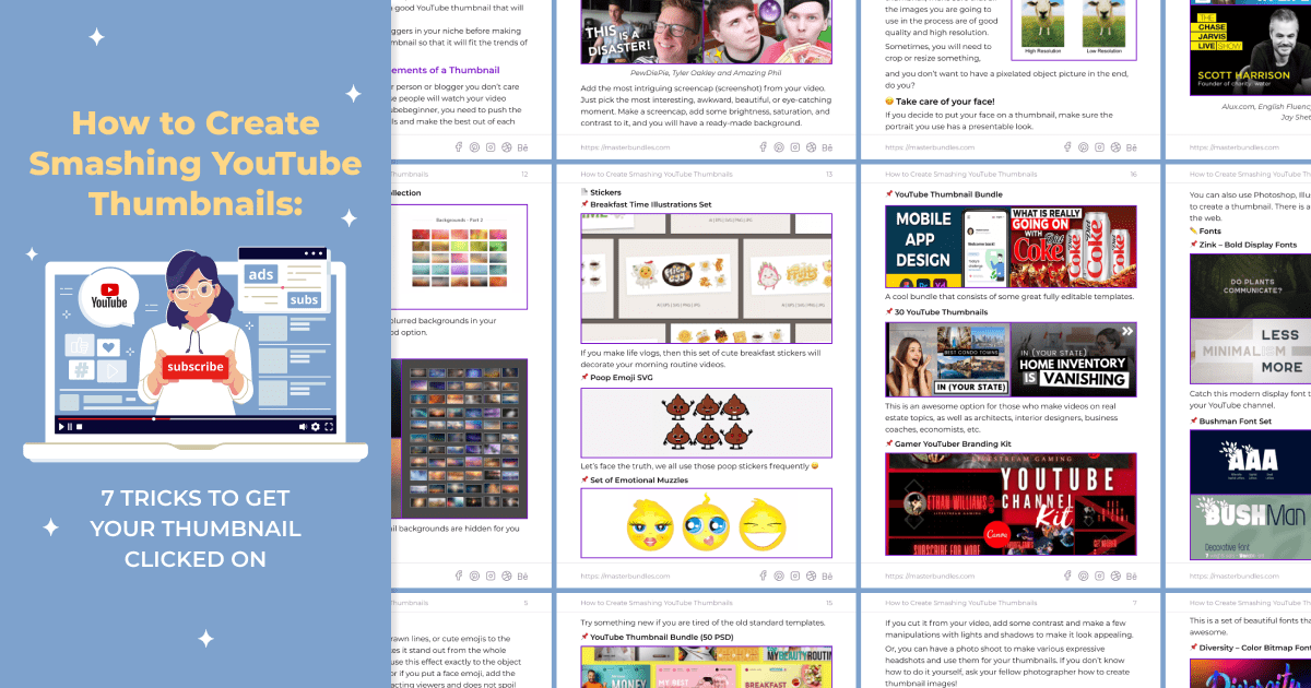 How to Create Smashing YouTube Thumbnails – Free Guide – MasterBundles