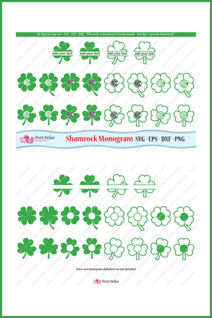 Shamrock Monogram SVG – MasterBundles