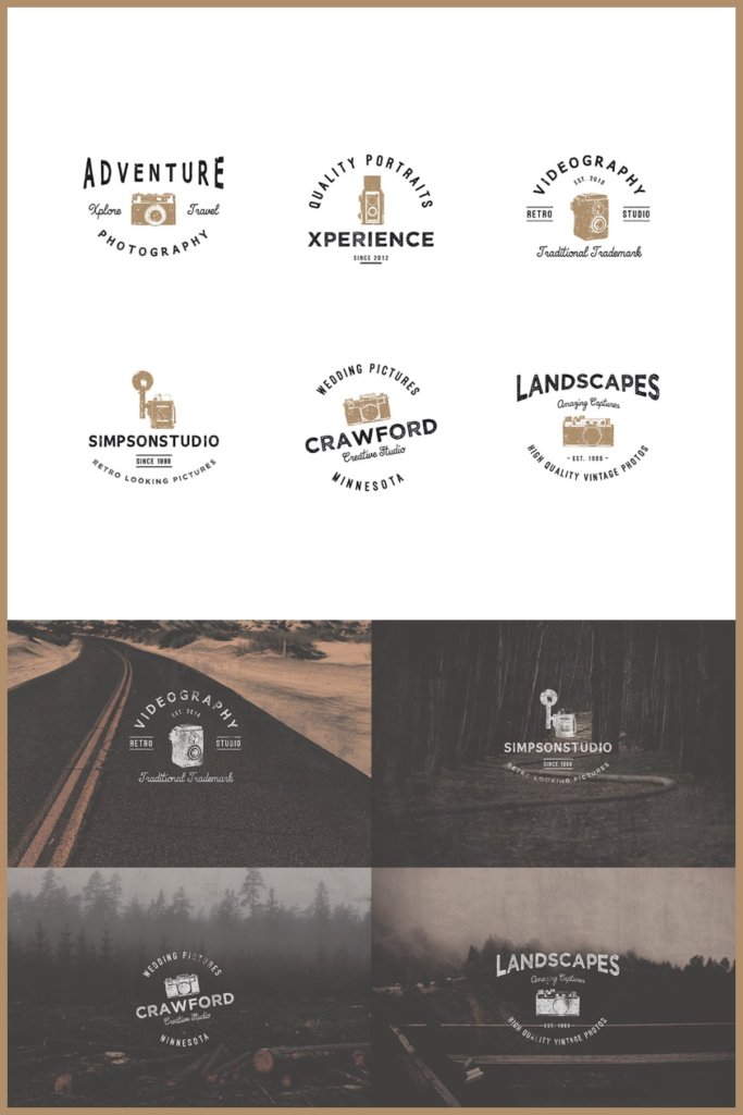 Vintage Photography Logo Collection – MasterBundles