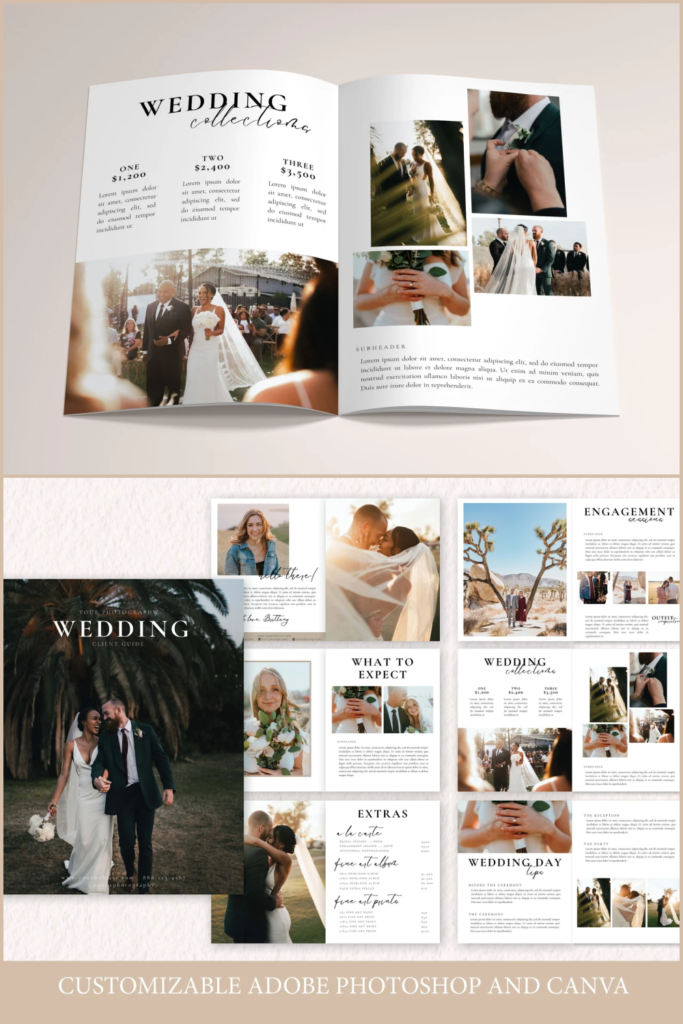 Wedding Pricing Guide, Marketing Magazine – MasterBundles