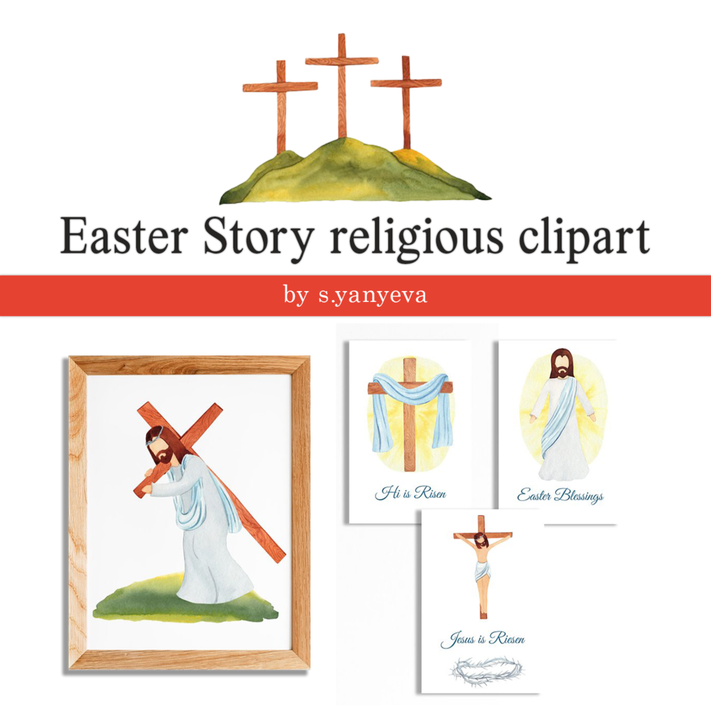 Easter Story Religious Clipart – MasterBundles