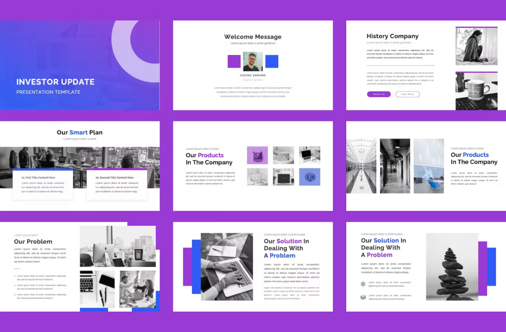 Investor Update Presentation Template - Powerpoint – MasterBundles