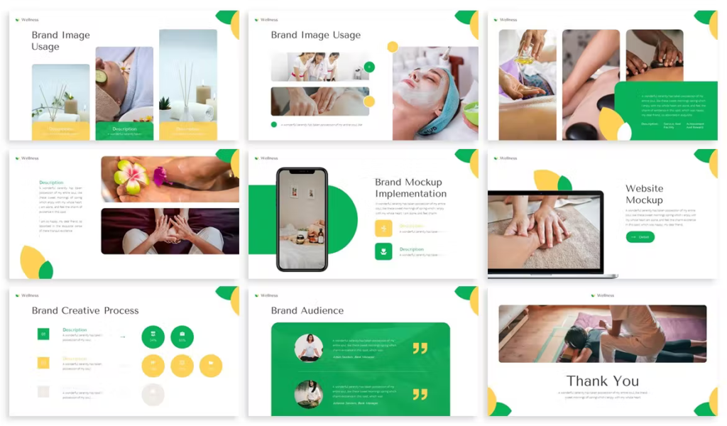 Wellness - Brandbook Powerpoint Template – MasterBundles