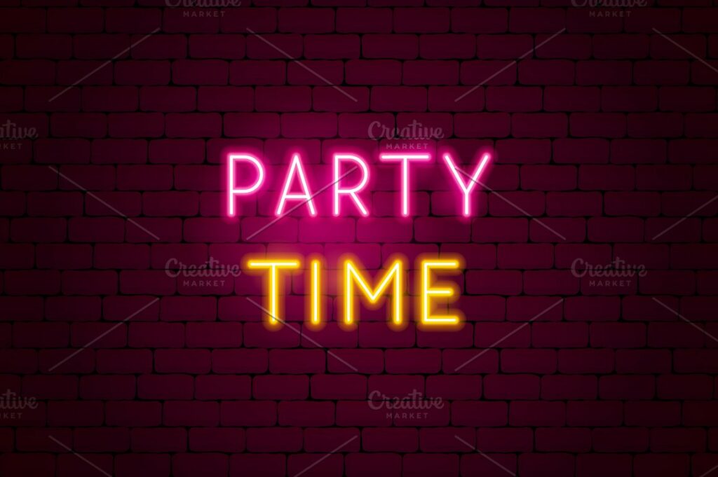 Party Neon Outline Vector Icons – MasterBundles