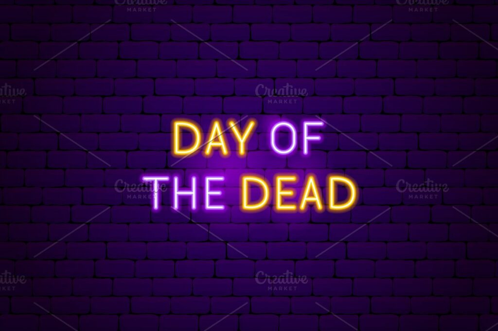 Day Of The Dead Neon icons – MasterBundles