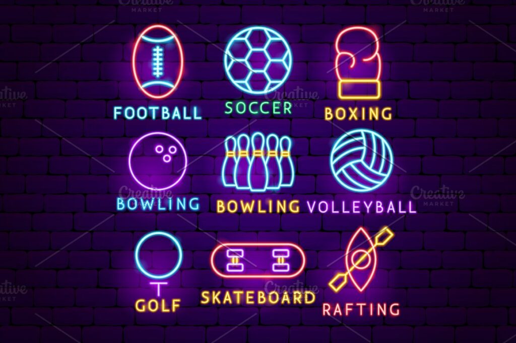 Sport Neon Icons – MasterBundles