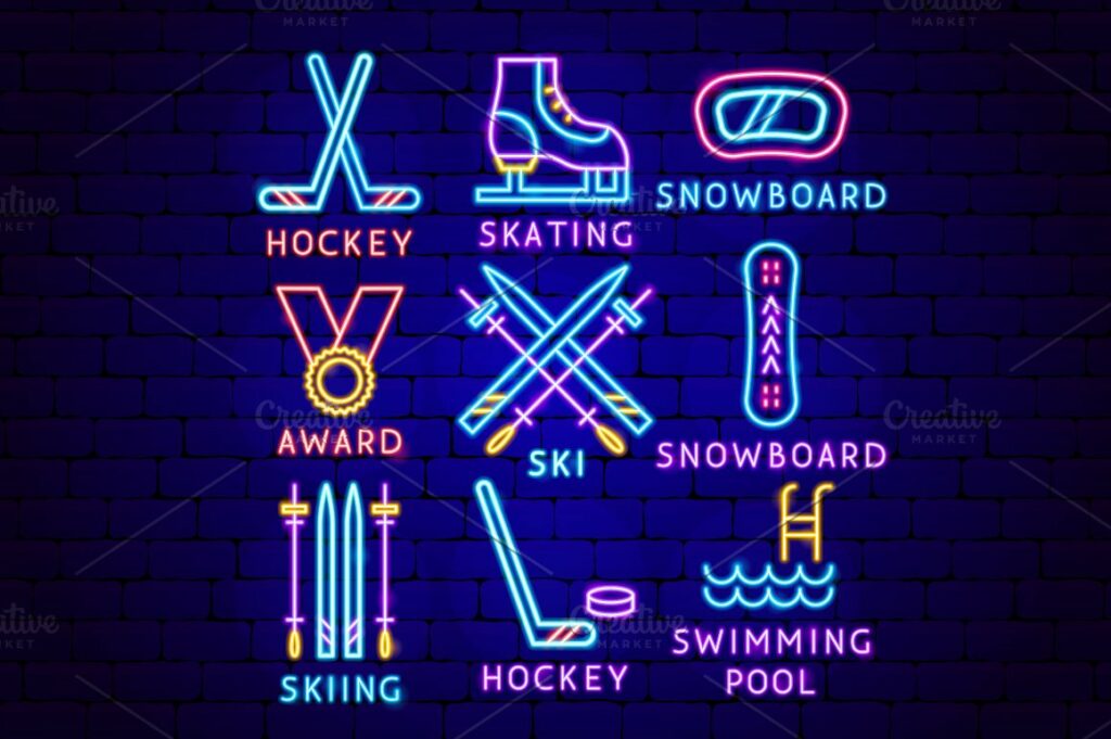 Sport Neon Icons – MasterBundles