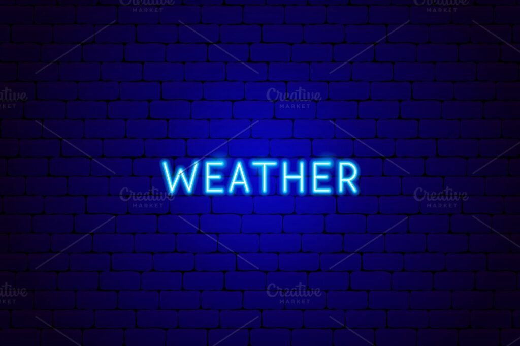 Weather Neon Symbols – MasterBundles