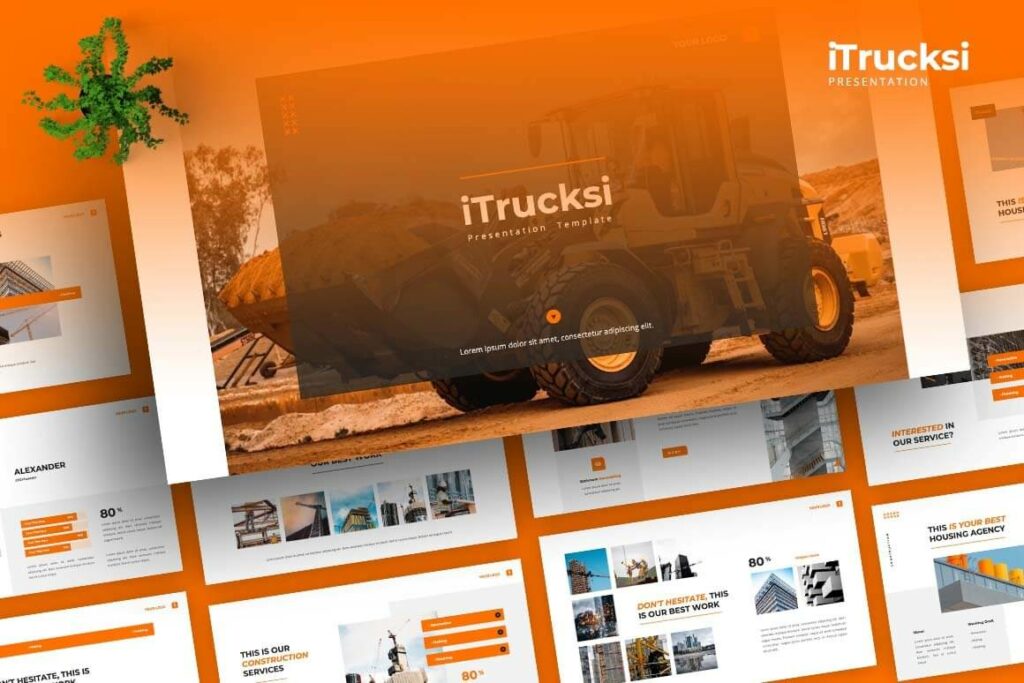 ITrucksi - Construction Powerpoint – MasterBundles